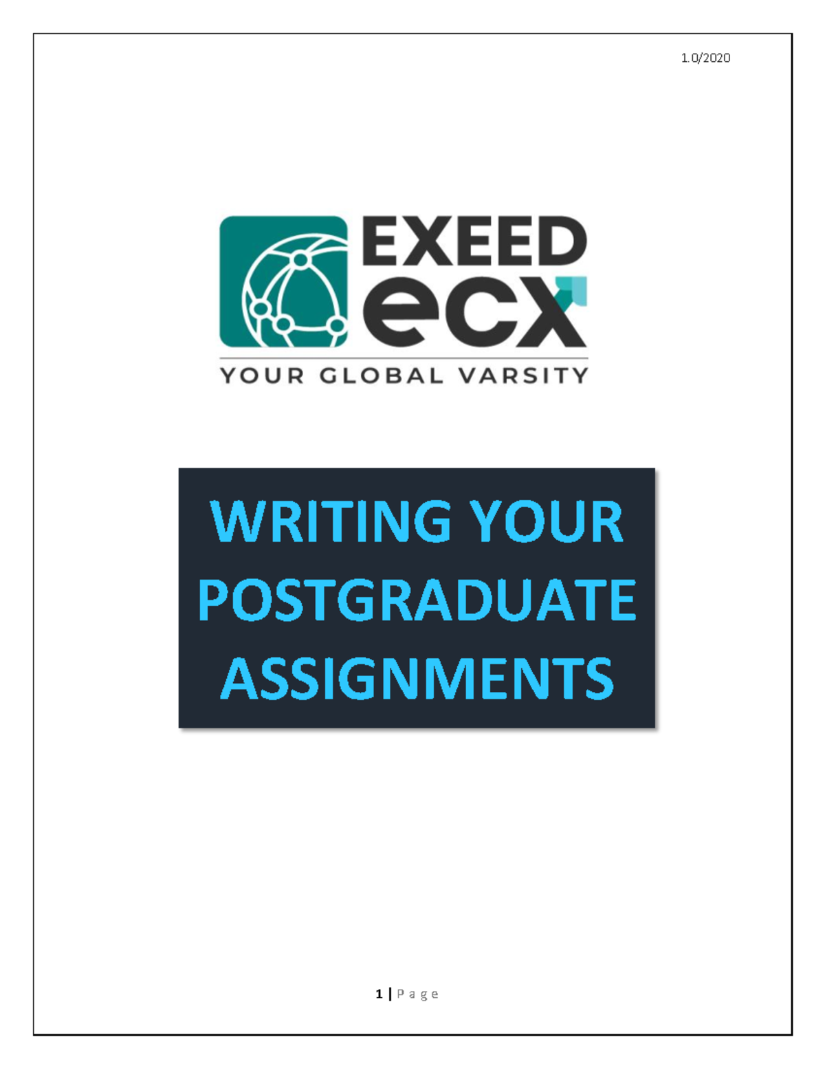 5 Writing your Post Graduate Assignment - WRITING YOUR POSTGRADUATE ...