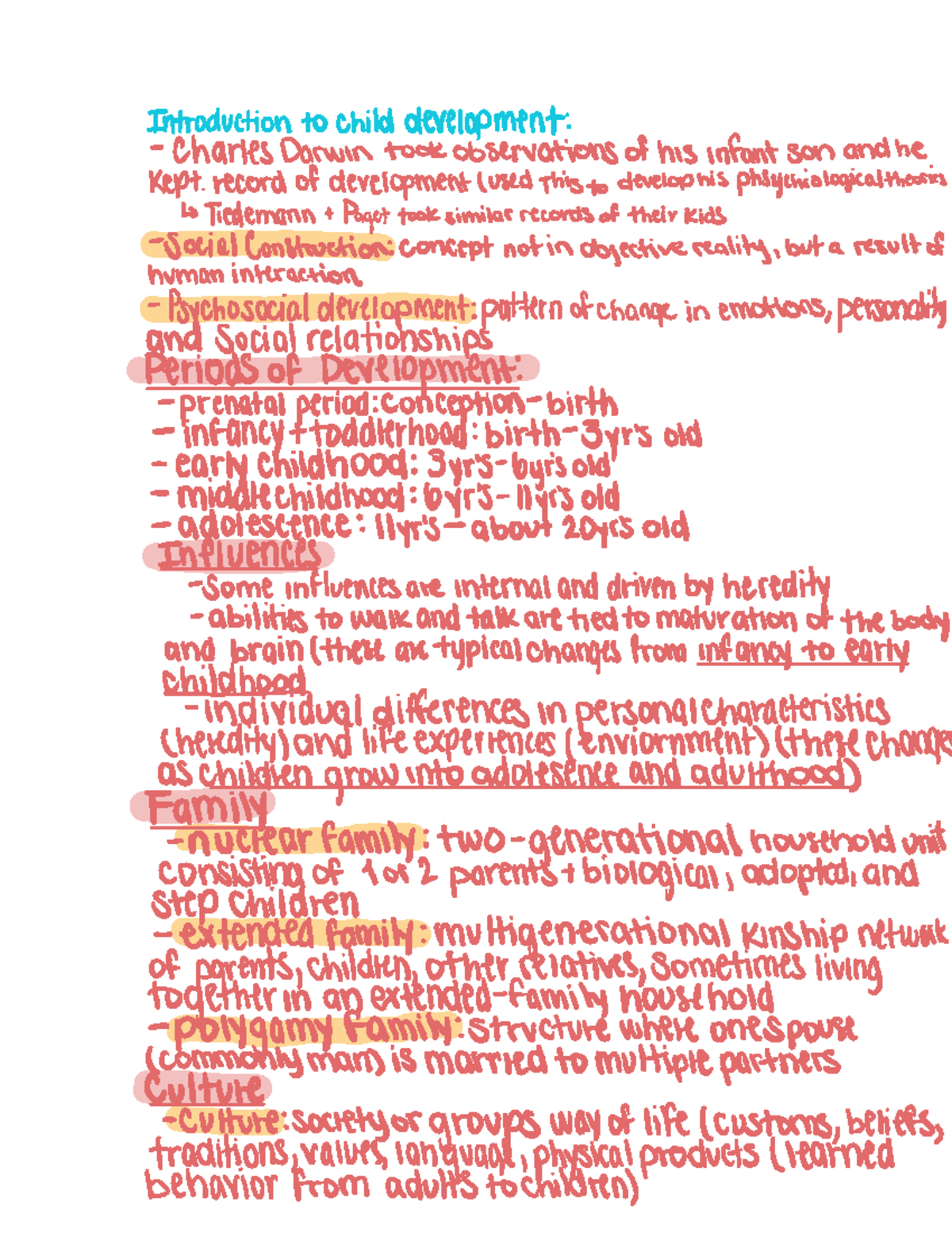 Child dev. chpt.1 book notes - Introduction to childdevelopment ...