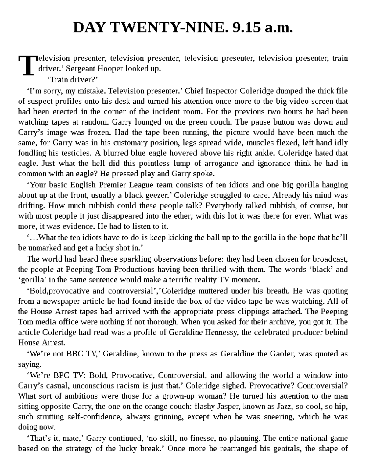 2001 - Dead Famous - English book used in the first year - T DAY TWENTY ...