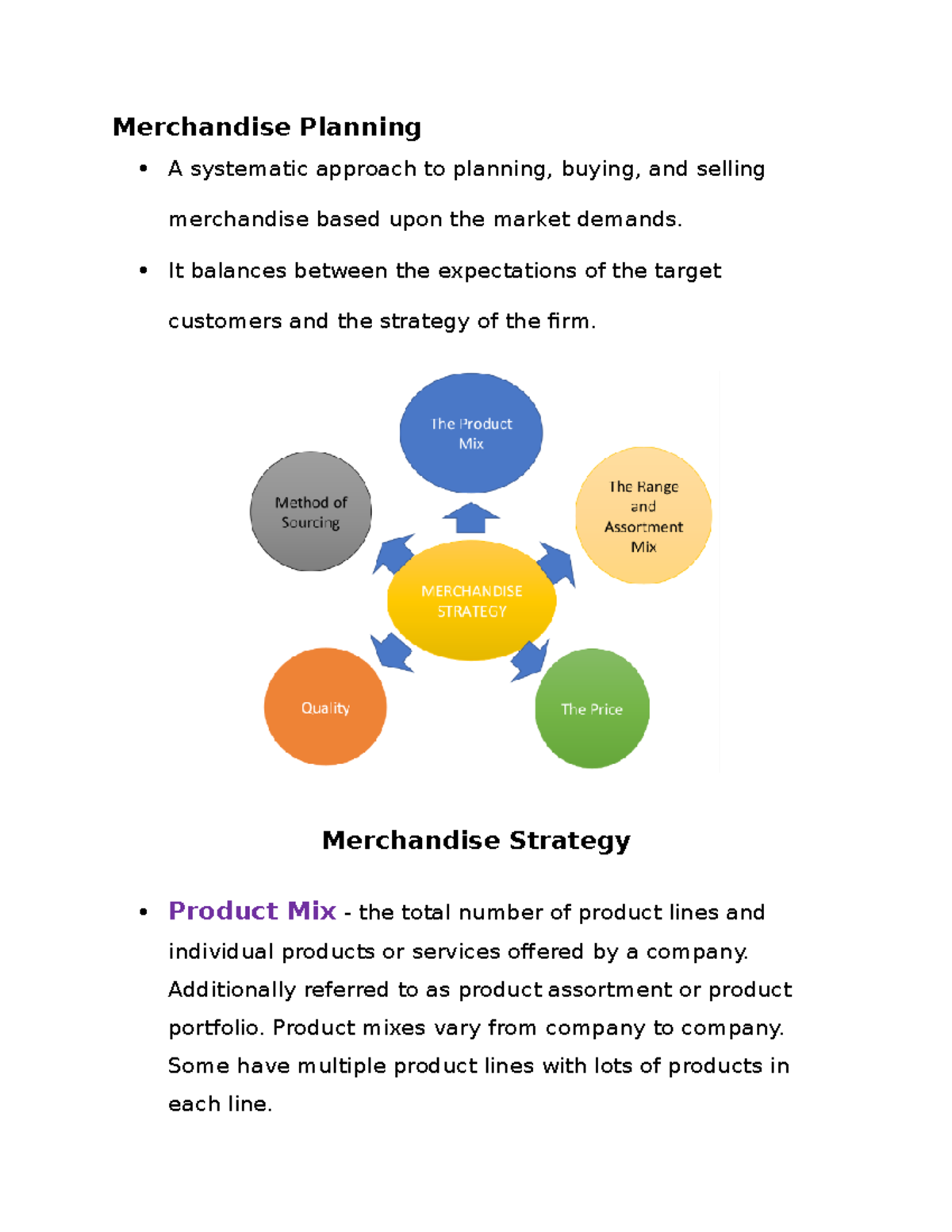 Merchandise Planning - Retail Management - Merchandise Planning A ...