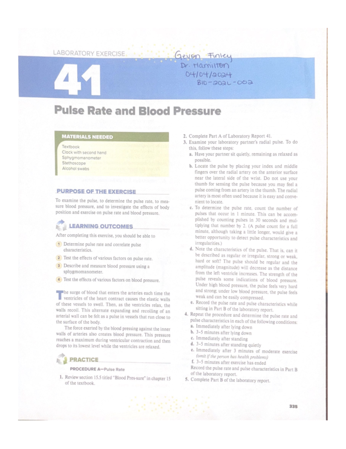 41 Lab Exercise - BIO 201 - Studocu