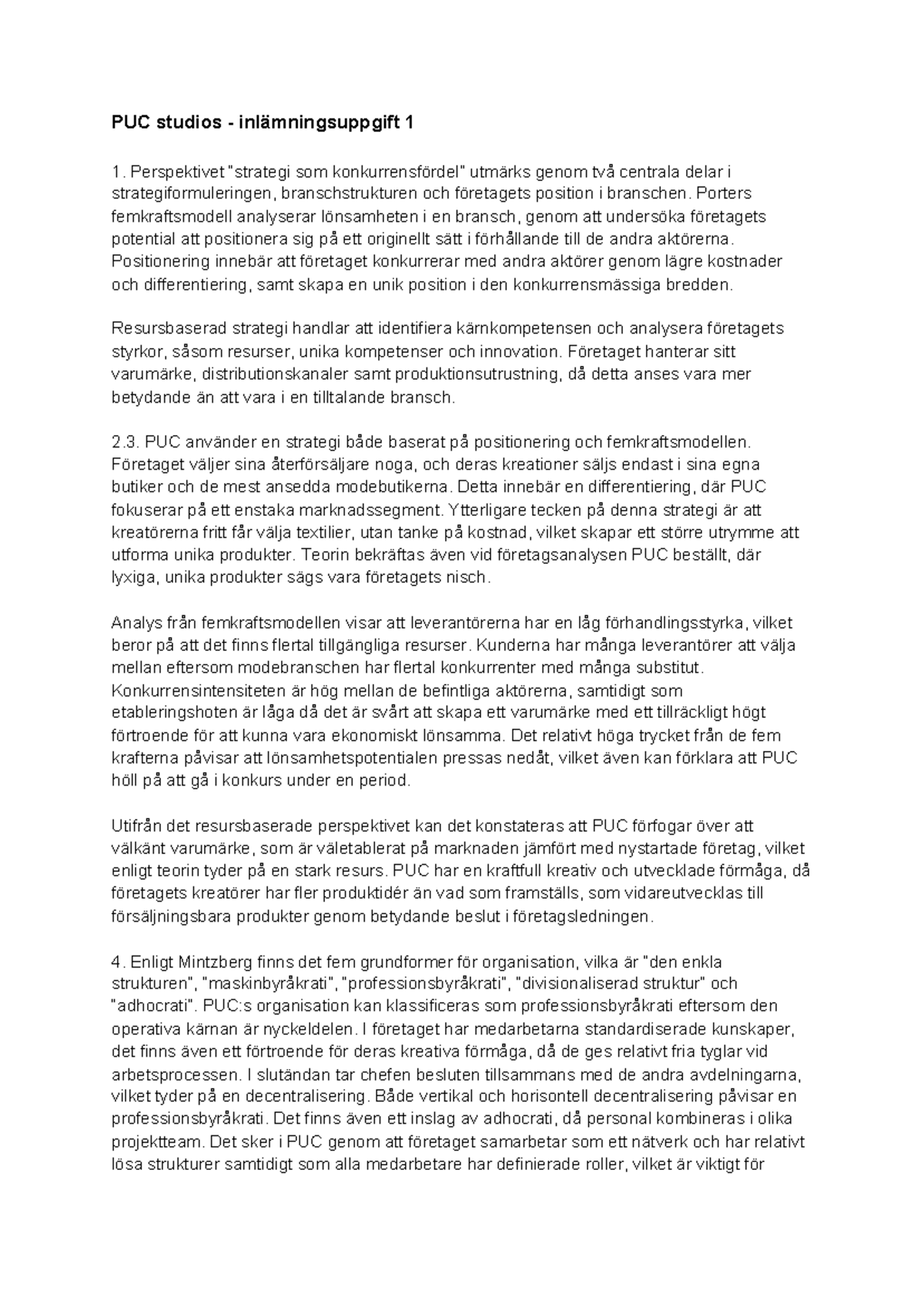 Fall 1 - PUC - Fall 1 - PUC studios - inlämningsuppgift 1 Perspektivet ...