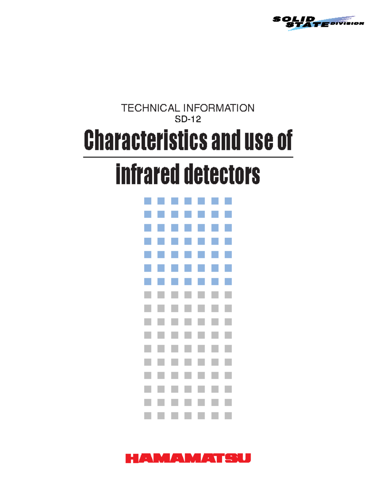Characteristics and use of infrared detectors - SD- TECHNICAL ...