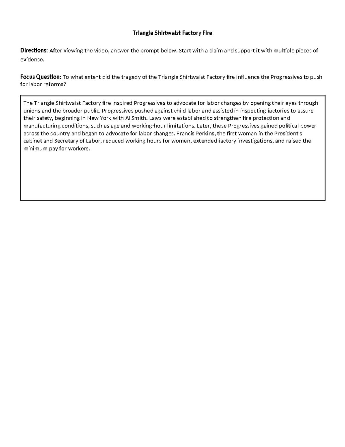 Triangle Shirtwaist Factory Fire - Triangle Shirtwaist Factory Fire ...