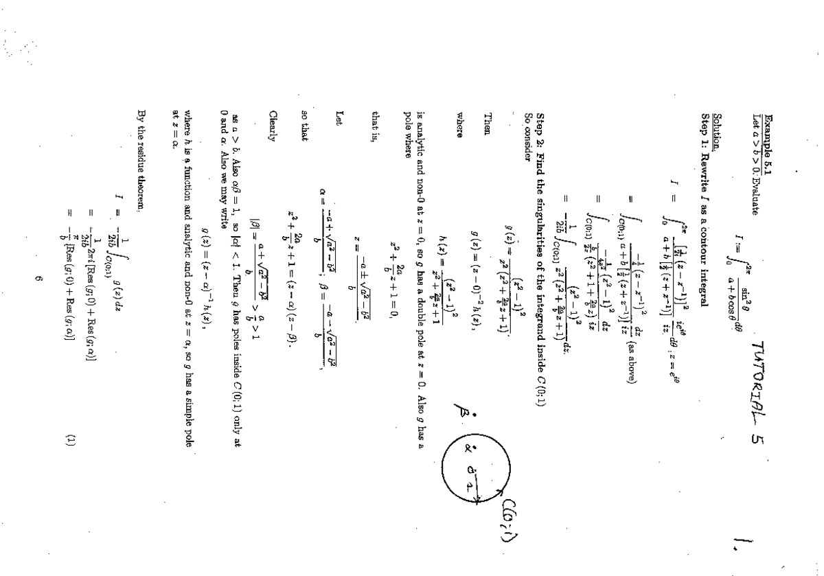 Complex+analysis+tut+5 - 1A10 - Studocu