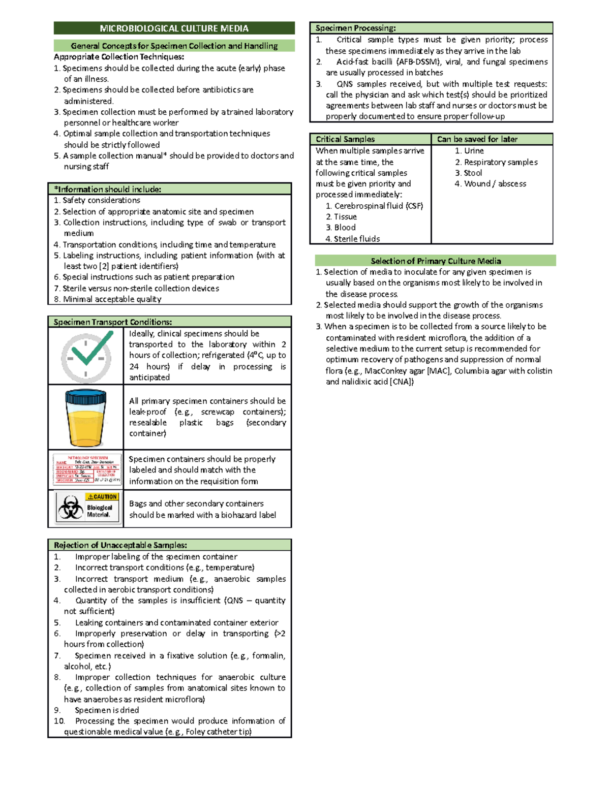 Microbiological Culture Media - MICROBIOLOGICAL CULTURE MEDIA General ...