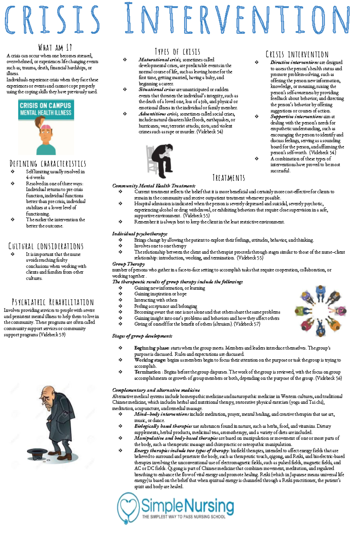 Crisis Intervention - notes - What am I? A crisis can occur when one ...