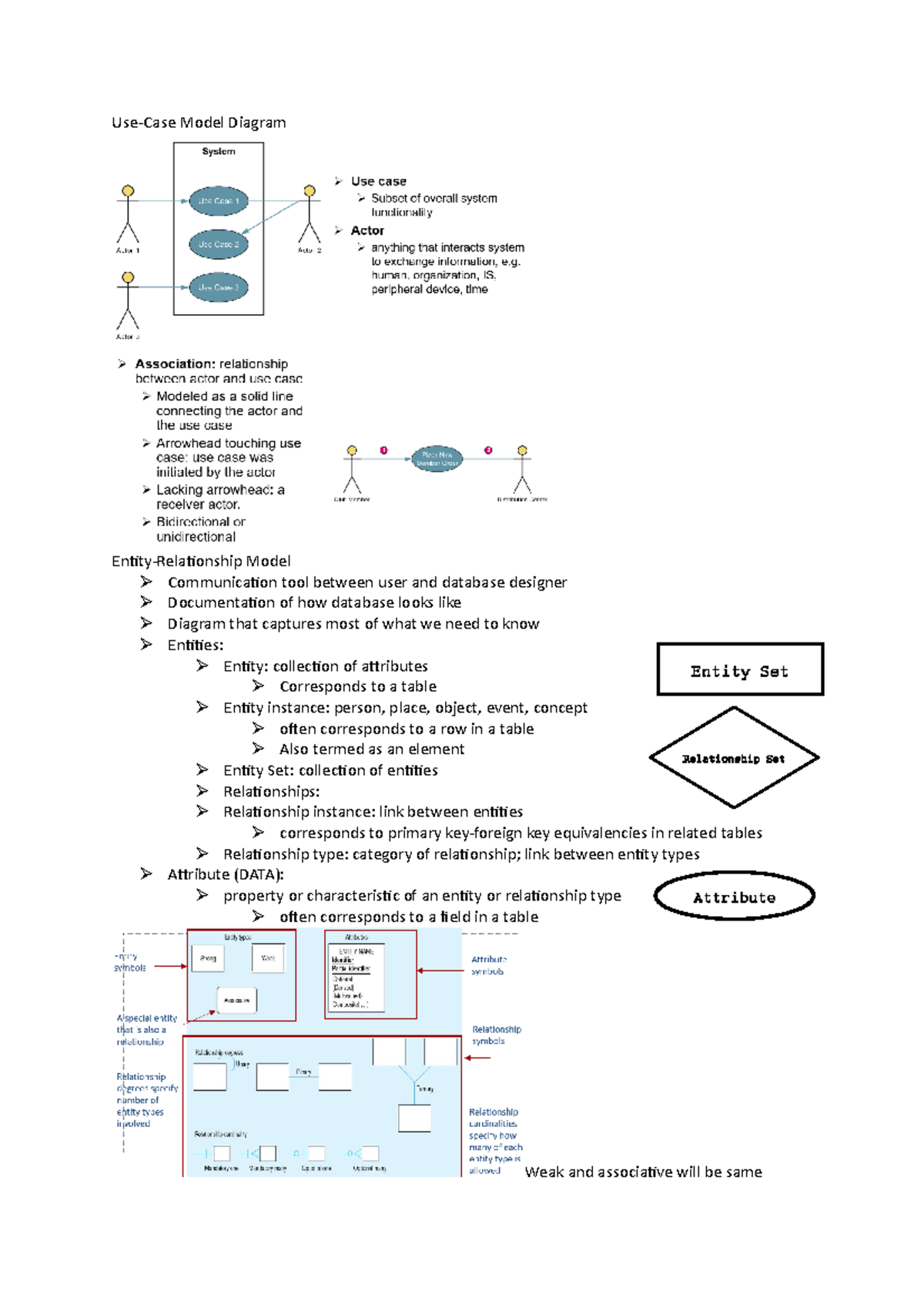 Wk 1 Data Modeling, Enhanced entity–relationship model - BC2402 - NTU - Studocu