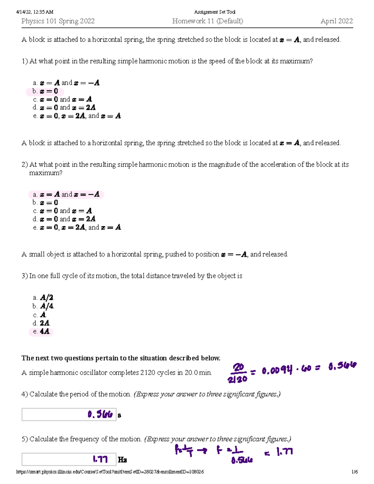 Phys - physics homework - 4/14/22, 12:35 AM Assignment Set Tool - Studocu