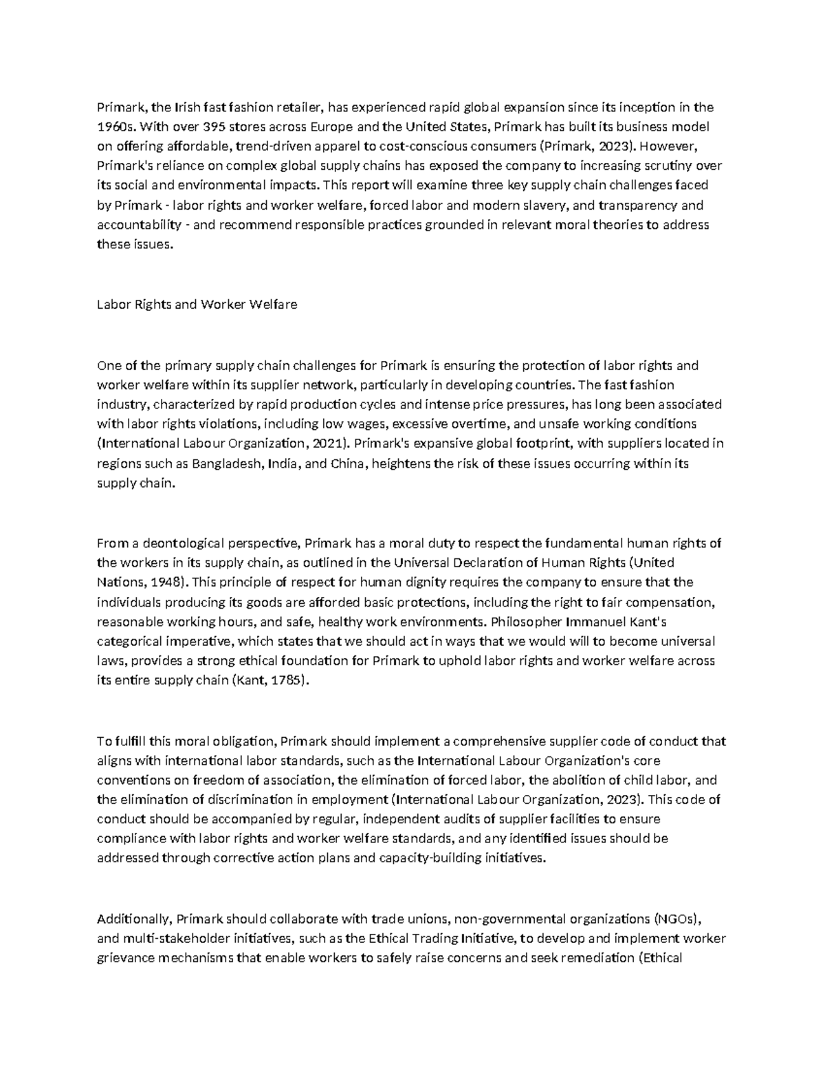 Primark - Handy to understand business ethics. - Primark, the Irish ...