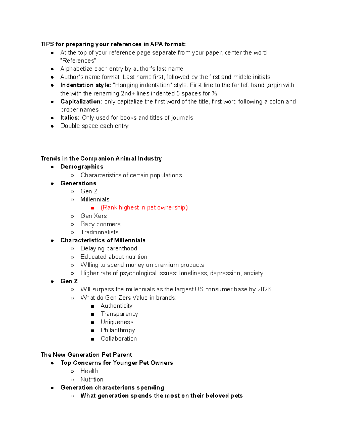 ANCS 1 Lecture Notes - TIPS for preparing your references in APA format ...
