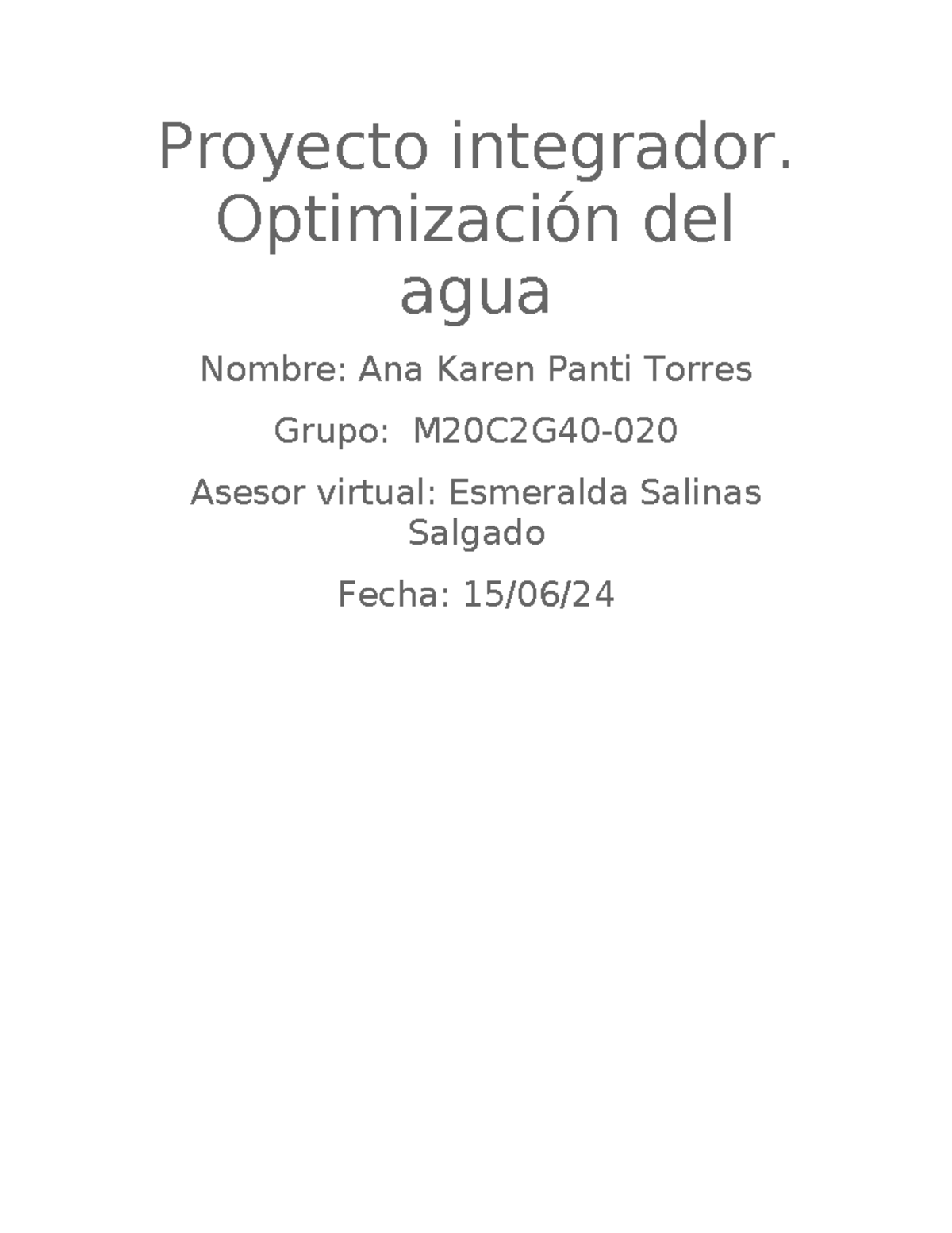 Panti Torres Ana M20S4PI - actividad integradora 1 modulo 4 - Proyecto integrador. Optimización ...