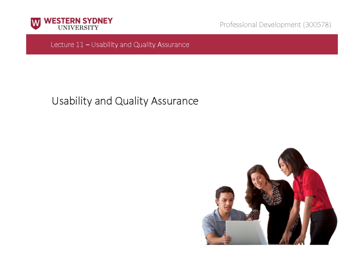 Lecture-11-Quality - - Studocu