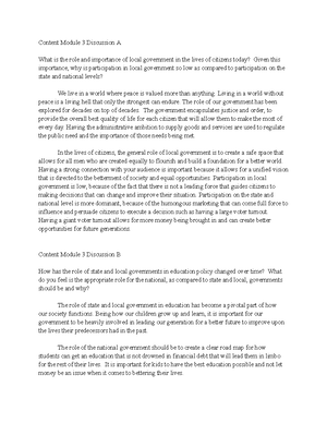 Content Module 1 Short Paper - Jordan Walton 1-26- POLS 2201 Content ...