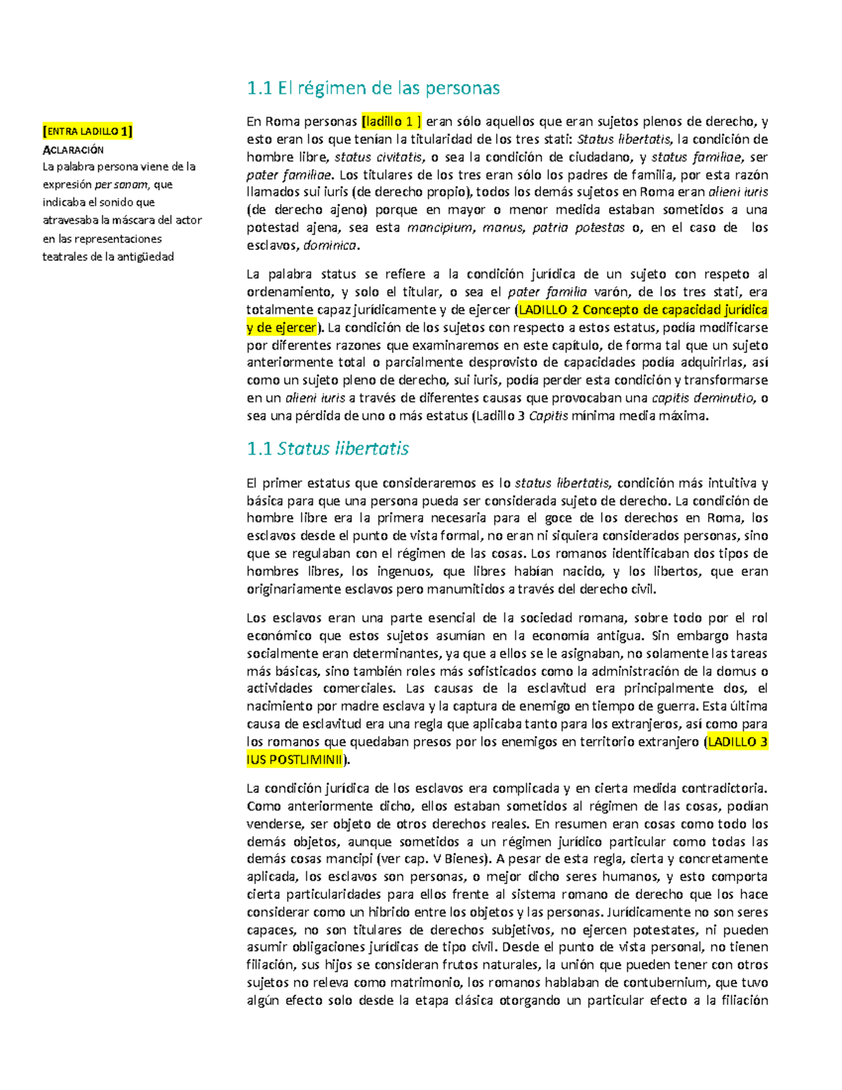 Temario derecho romano - Warning: TT: undefined function: 32 Warning: TT: undefined function: 32 ...