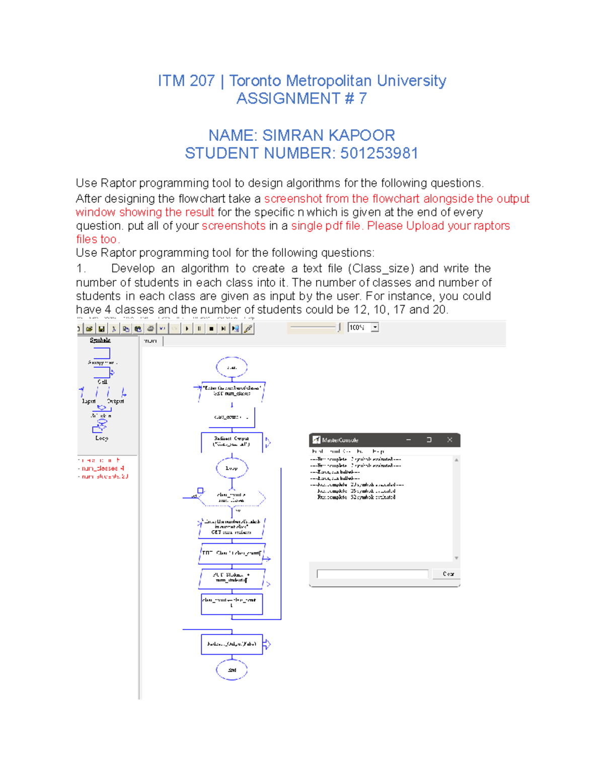 ITM 207 assignment 7 simran kapoor - ITM 207 | Toronto Metropolitan University ASSIGNMENT # 7 ...