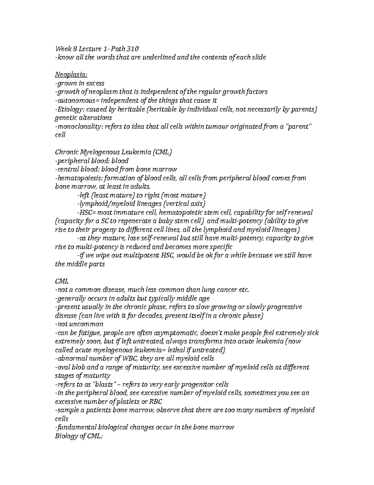 Lecture notes, lecture Week 8 Lecture 1 - path 310 - Week 8 Lecture 1 ...