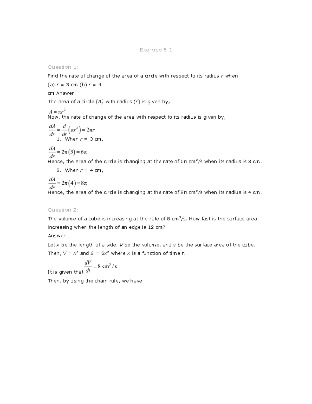 Ch 6 Application Of Derivatives 03 converted Exercise 6 Question 1 ch-6-application-of-derivatives-03-converted-exercise-6-question-1