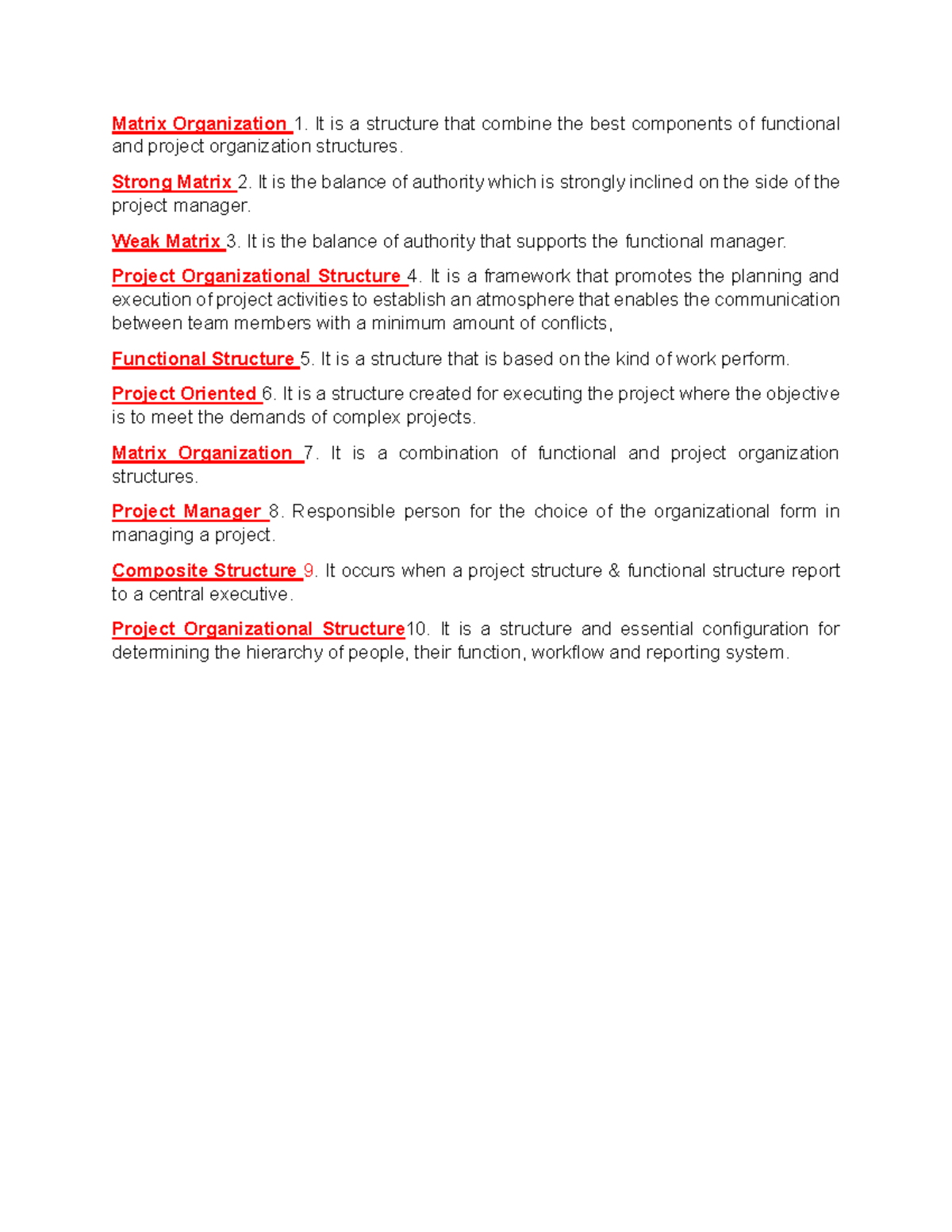 Reviewer 3rd exam - Matrix Organization 1. It is a structure that ...