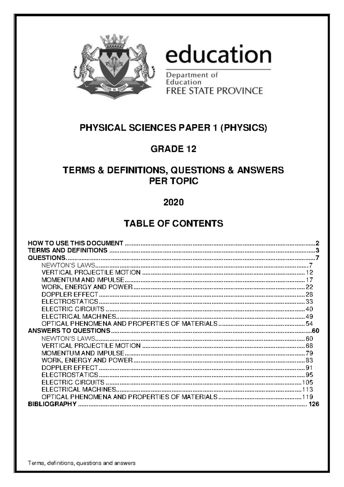 Gr12 Physics DP P1 220829 222257 1 - Terms, definitions, questions and ...