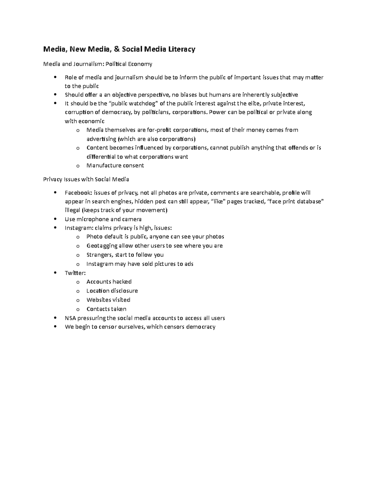 Media Literacy Lecture 3 - Media, New Media, & Social Media Literacy ...