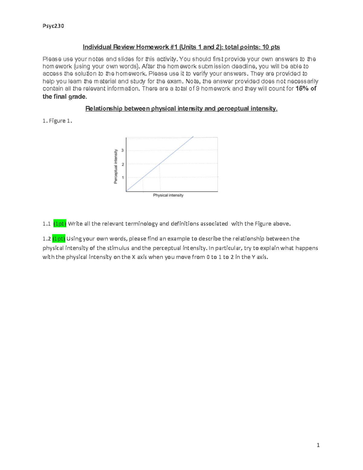 Individual Review Homework #1 pdf for students - Psyc 1 Individual ...
