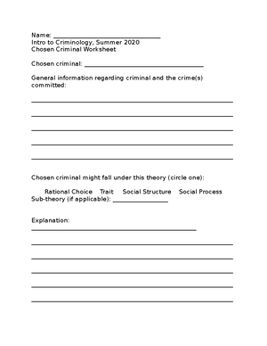 Examplechosen Crim Research Paper - EXAMPLE Chosen Criminal Research ...
