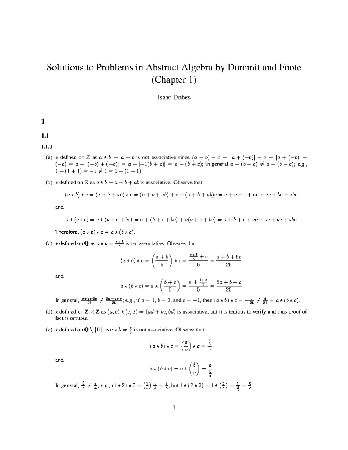DF Chapter 1 Solutions - Solución de teoría de anillos - Solutions to ...