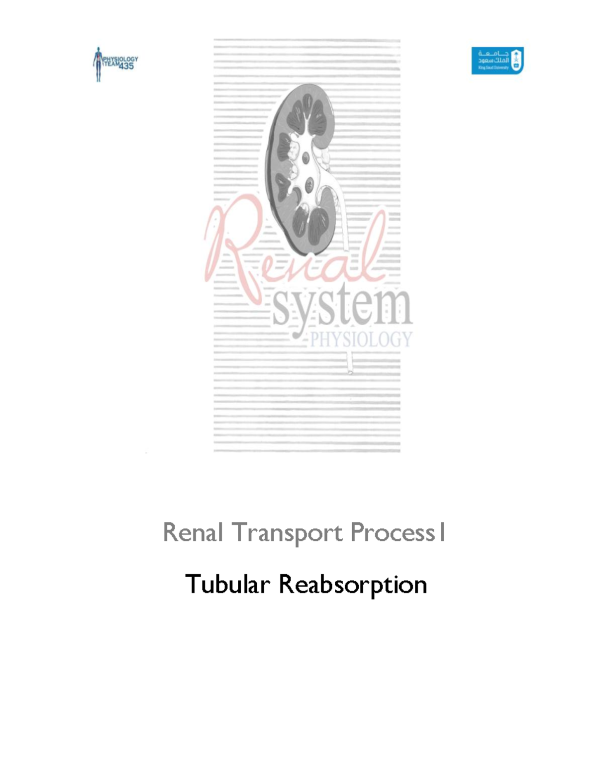 5-Tubular Reabsorption MCQs - Renal Transport Process 1 Tubular ...