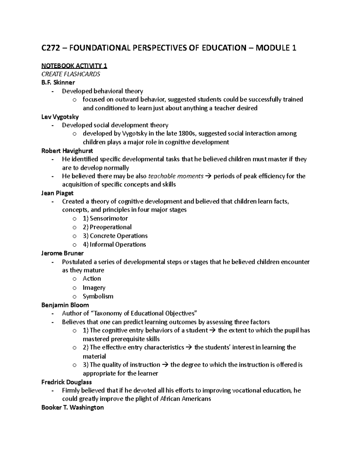 C272 - Notebook Activities - Module 1 - C272 – FOUNDATIONAL ...