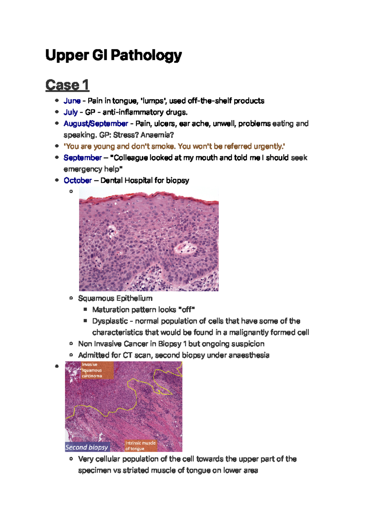 Upper GI Pathology - U p p e r G I Pa t h o l o g y C a s e 1 June ...