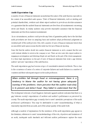 06. Planning, Materiality and Audit Risk Handout - B3:AUDITING ...