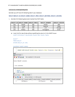Exercise 4 - Query Processing and Ddbms - EXERCISE - QUERY PROCESSING AND DDBMS QUESTION 1 a ...