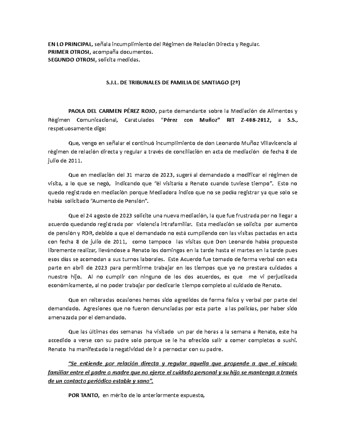 25 de noviembre - kjjo - EN LO PRINCIPAL, señala incumplimiento del ...
