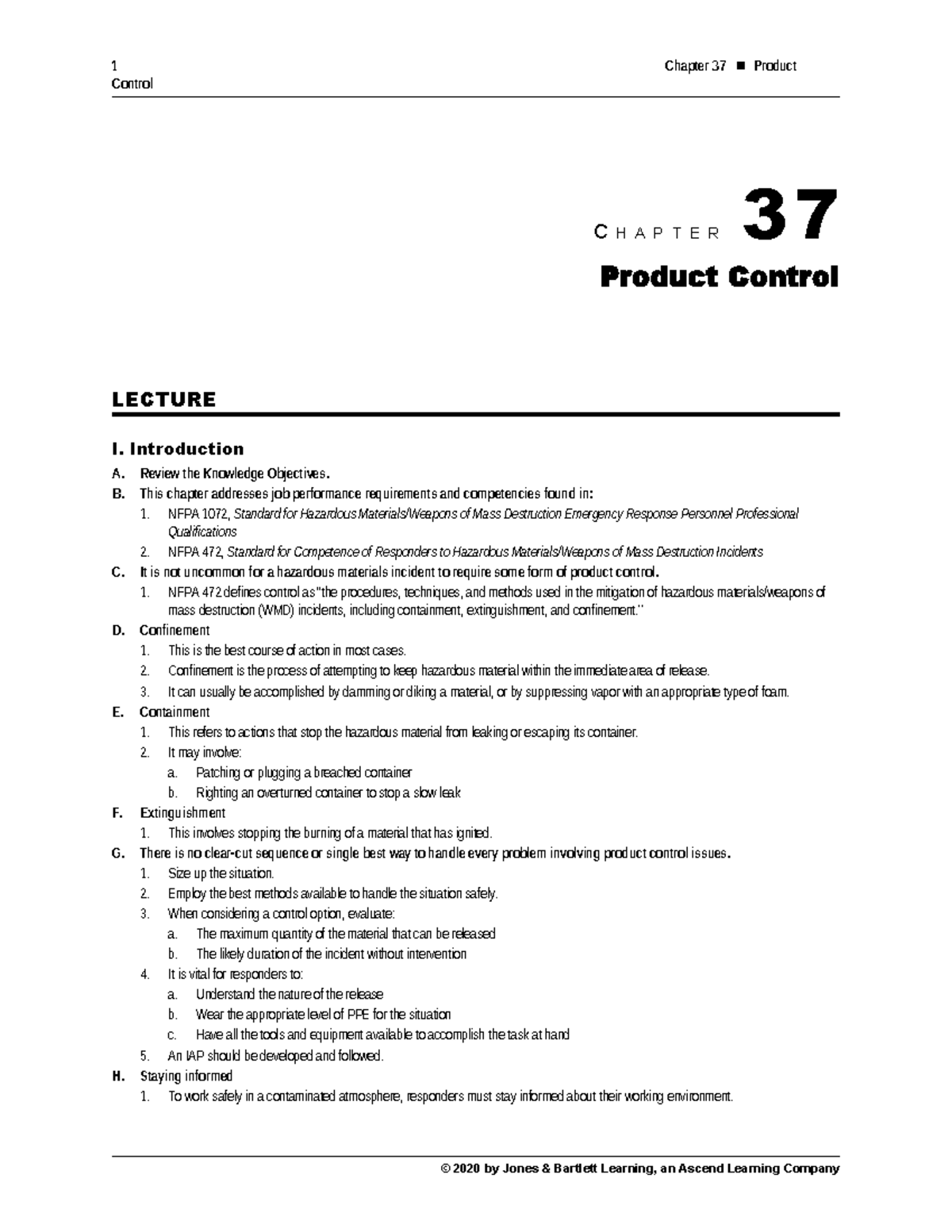 9781284151343 LOUT CH37 - Control C H A P T E R 3 7 Product Control ...