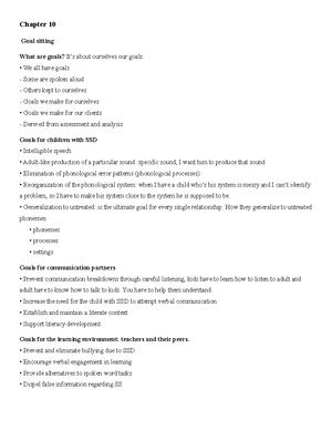 Chapters 10 Goal Setting - Chapter 10 Goal Setting What is a goal ...