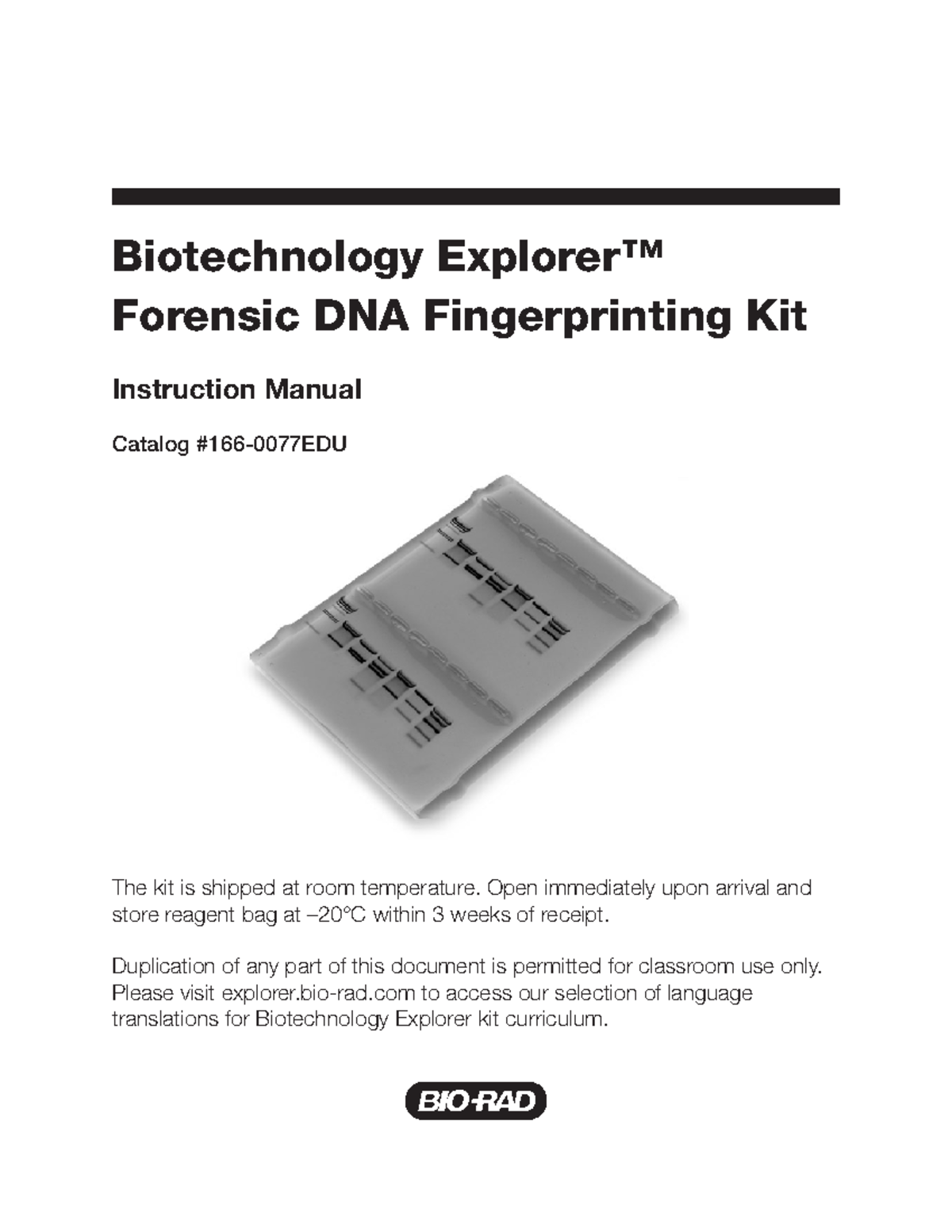 Lab notes DNA - pGLO Lab - Biotechnology Explorer™ Forensic DNA ...