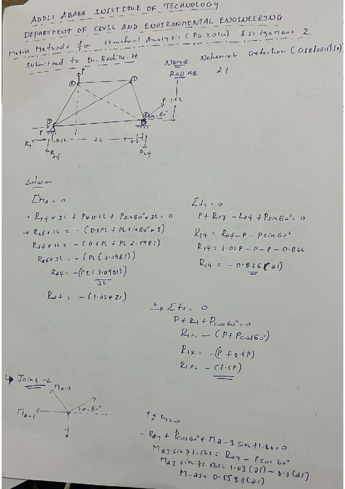 022 - Theory of structure 1 - Studocu