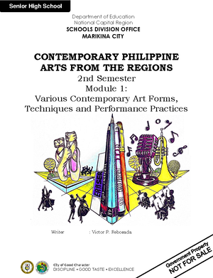 Contemporary ARTS Module 2 - 0 Department of Education National Capital ...