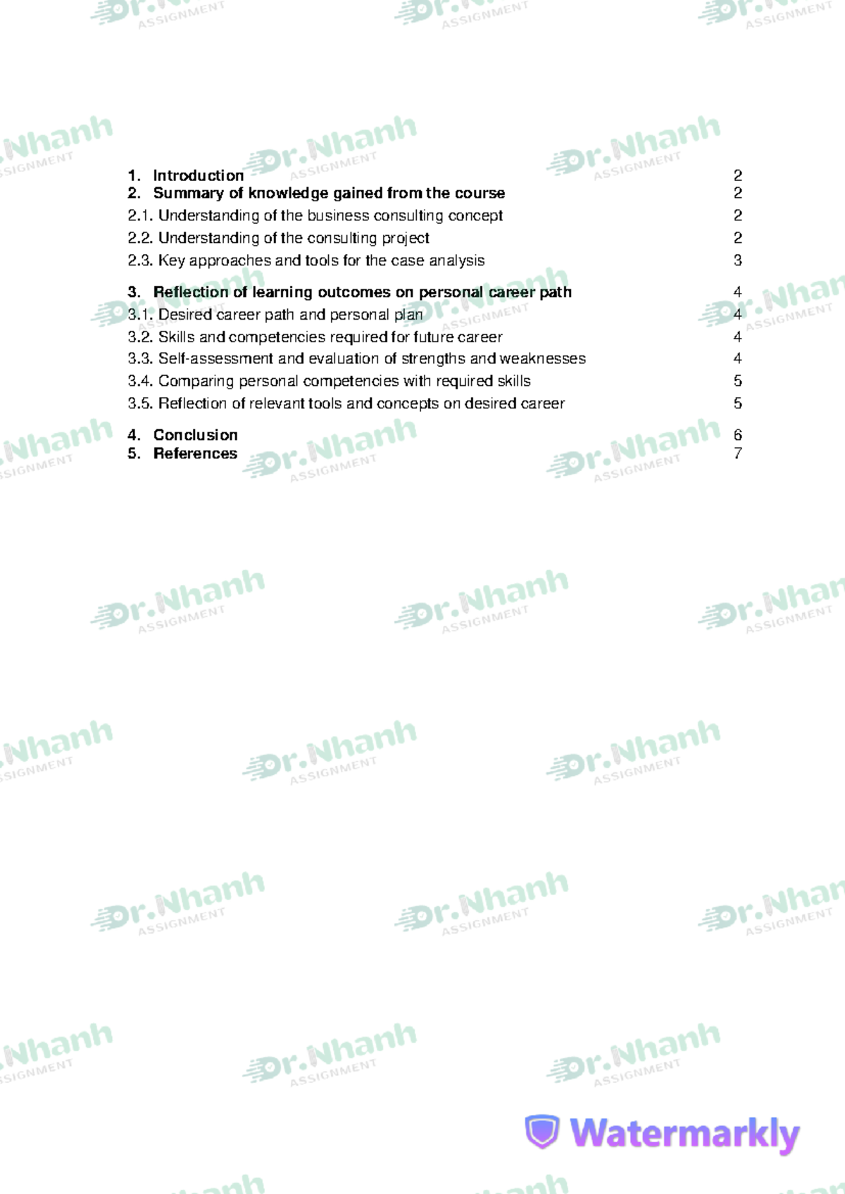 (Sample HD) Assignment-1 Business Consulting BUSM4163 RMIT ...