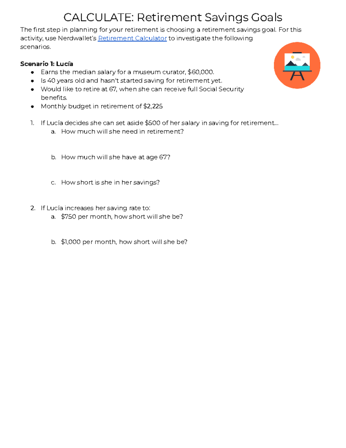 Copy of Calculate Retirement Savings Goals - CALCULATE: Retirement ...