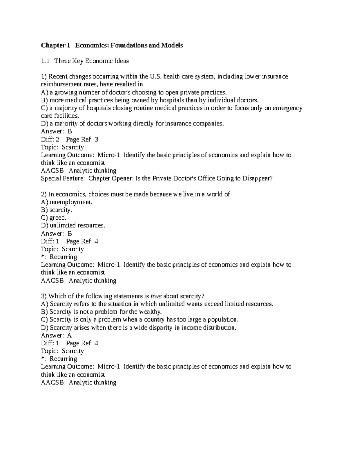 CH 1 - Chapter 1 Flashcards - Chapter 1 Economics: Foundations and ...