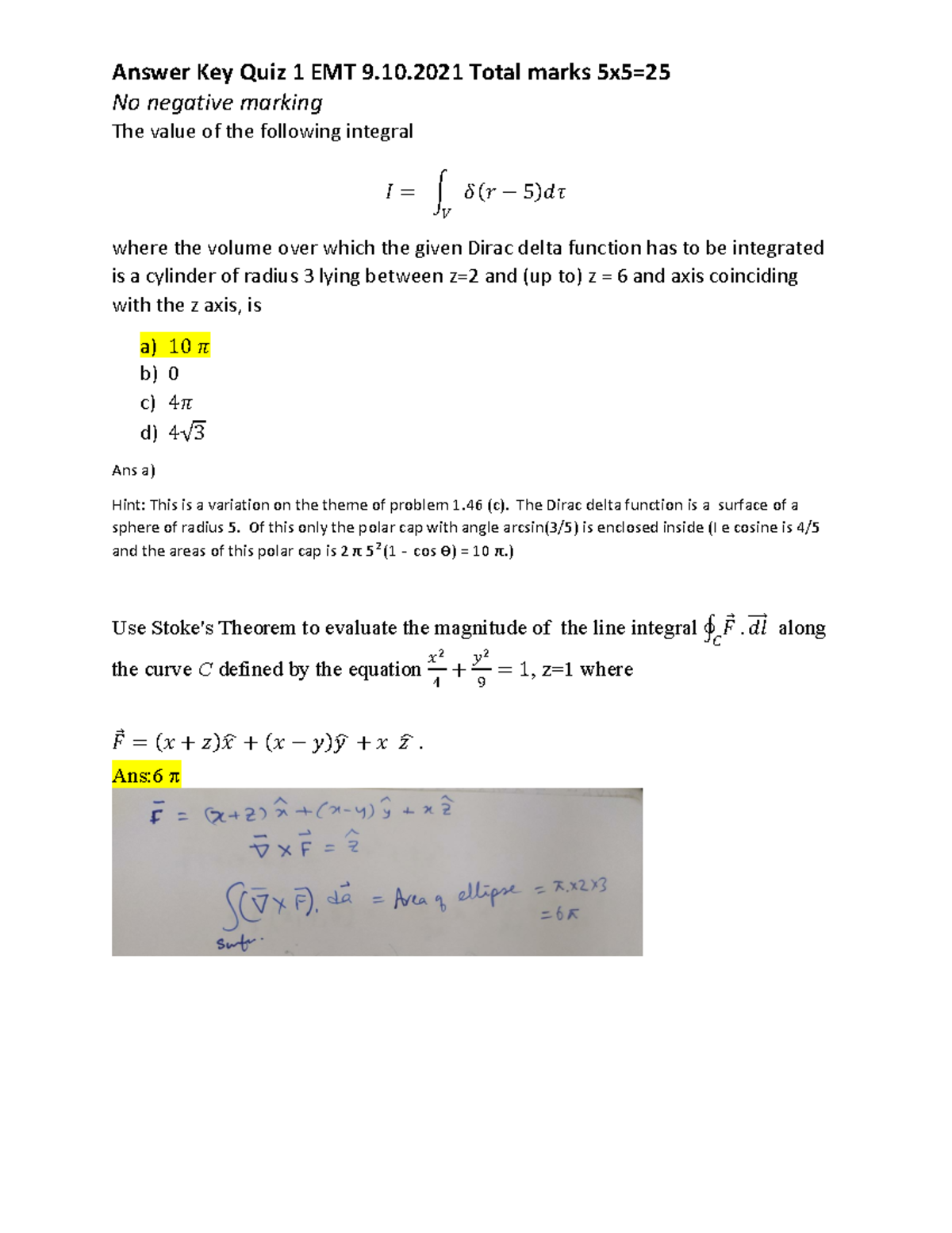 EMT1QUIZ1 - Consists of questions to practice for exams. vector ...
