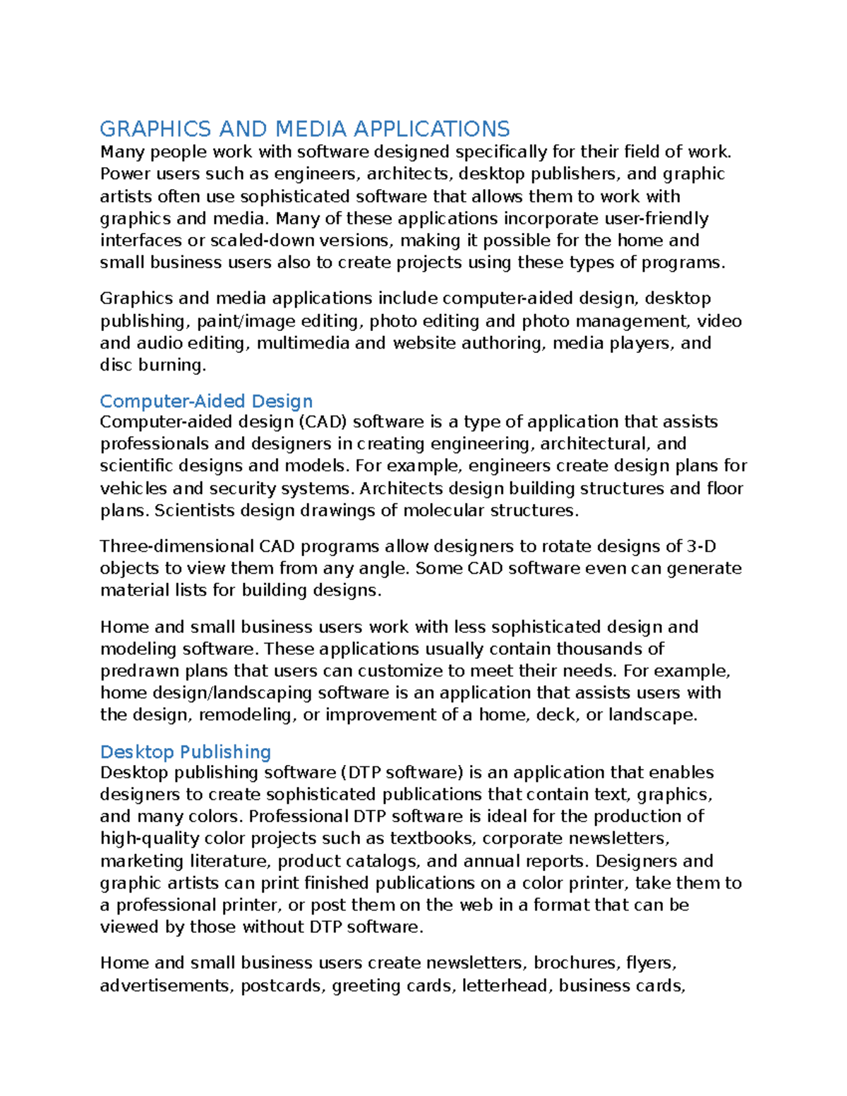 Lab 9-3 Graphics and Media Apps Draft - GRAPHICS AND MEDIA APPLICATIONS ...