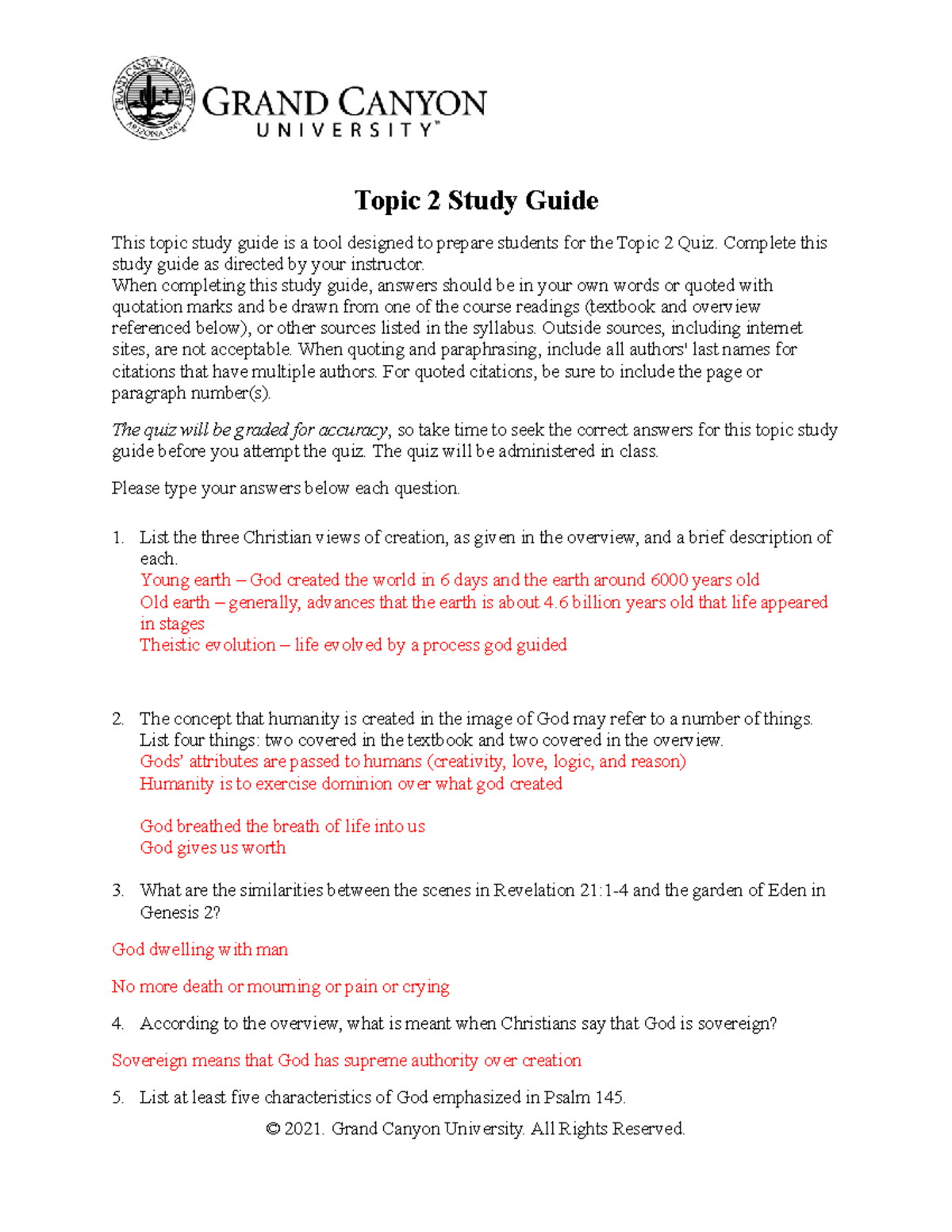 Topic 2 study guide - Topic 2 Study Guide This topic study guide is a ...