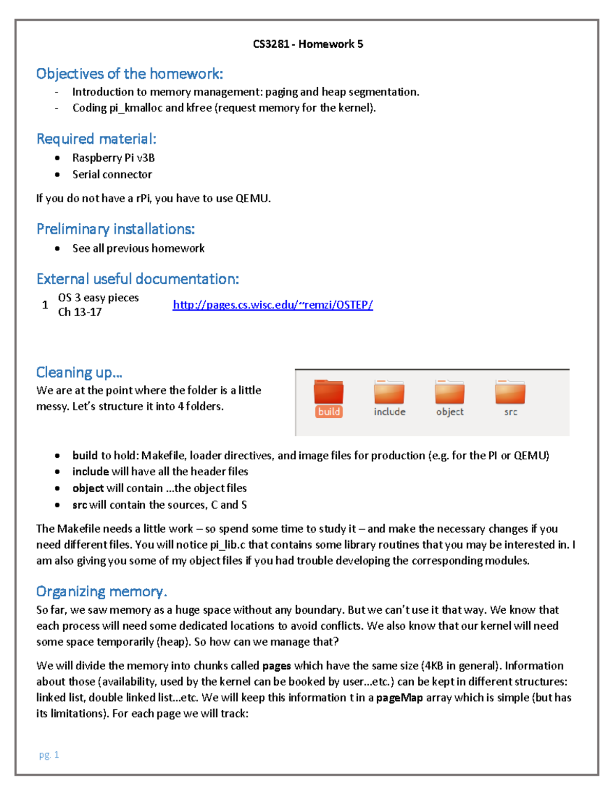 HW05 MMU Paging - HW5 - Objectives of the homework: Introduction to ...