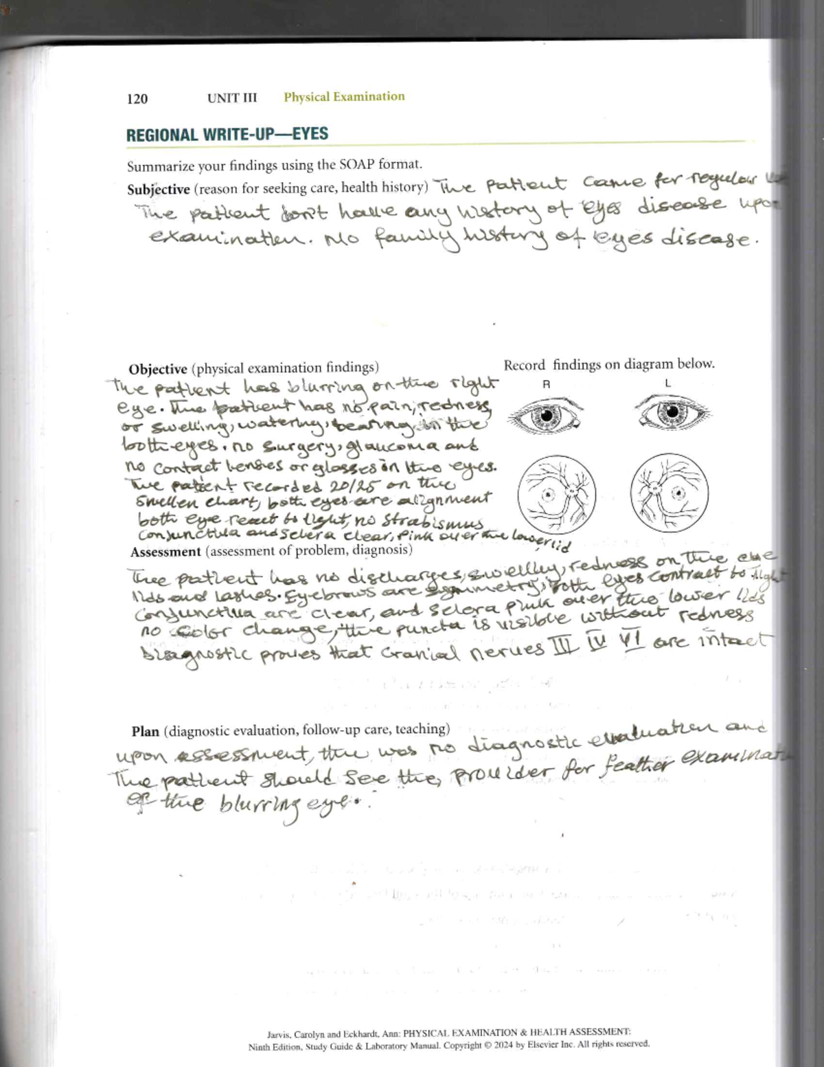 Chapter 15j - soap for the eyes - 120 UNIT Physical Examination ...
