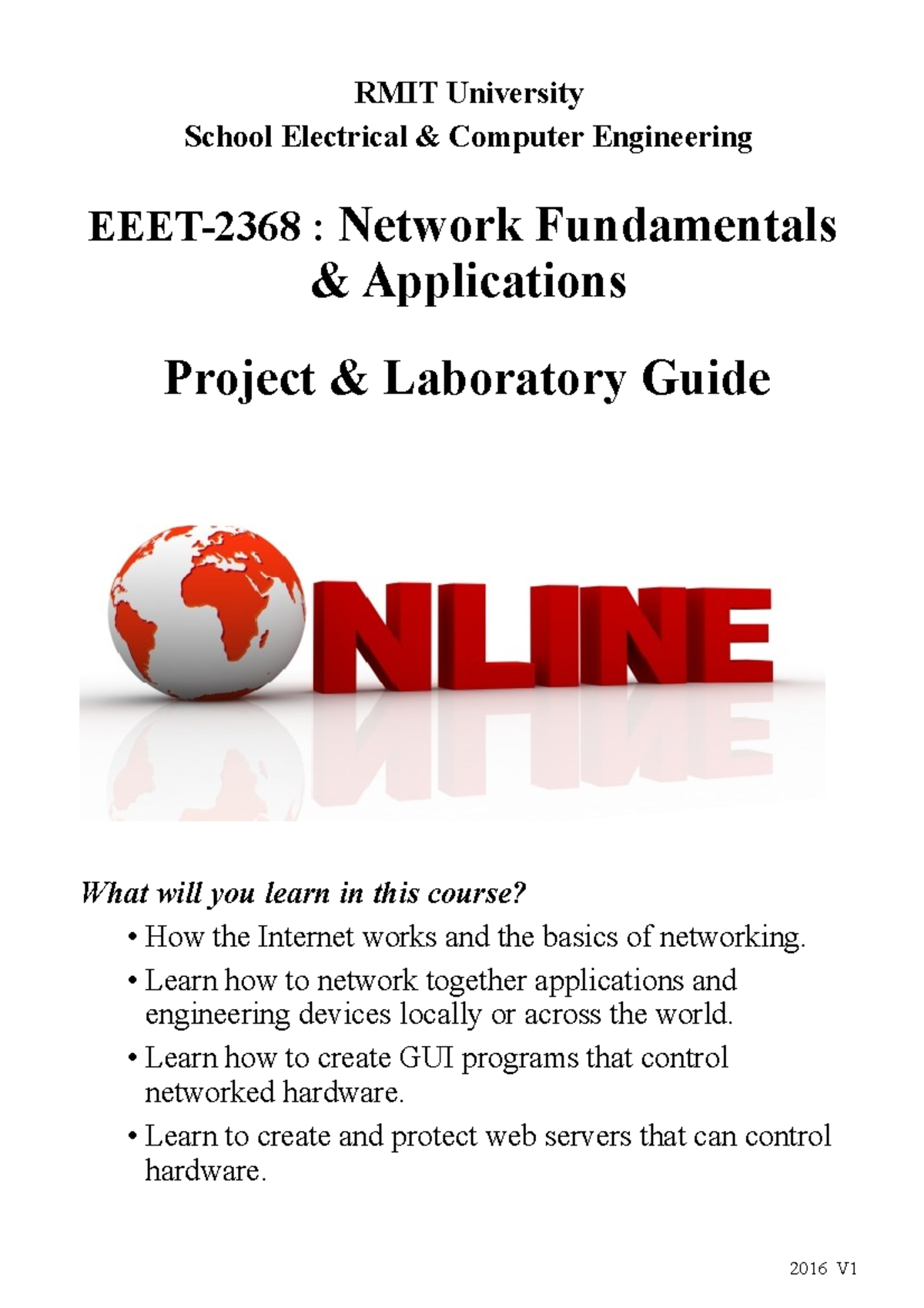 Guide 2368 2016 Student - RMIT University School Electrical Computer ...