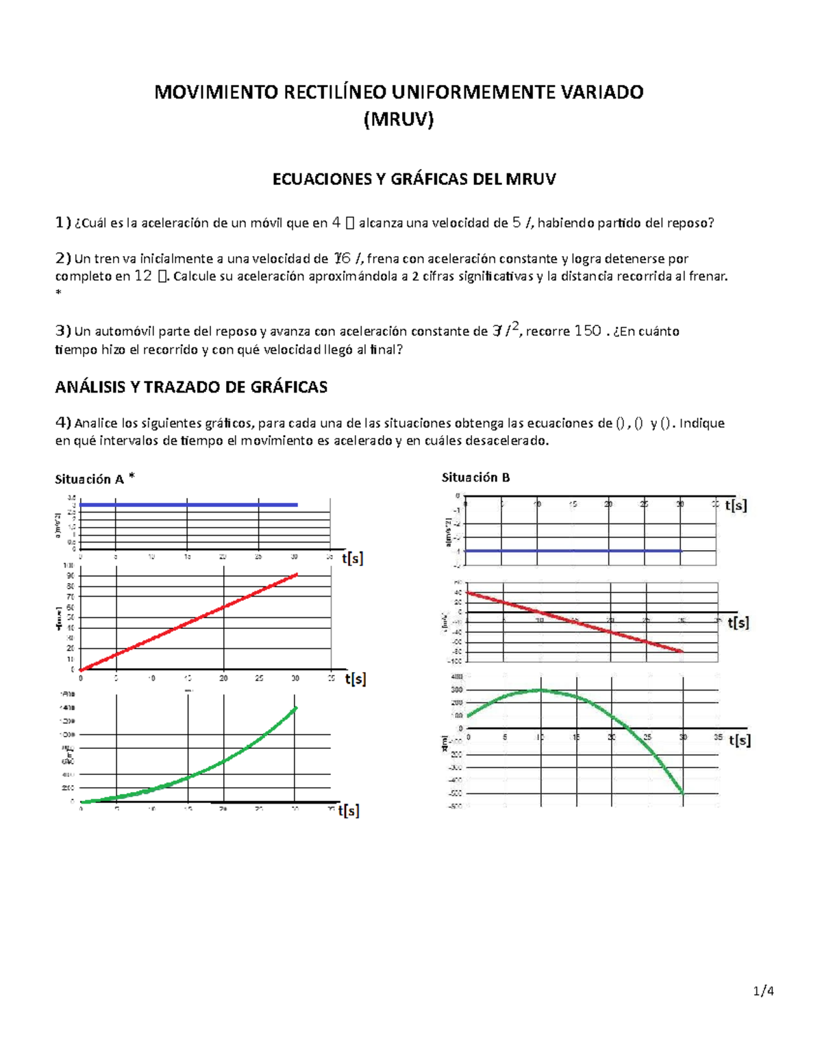 Mruvguia-practica Graficas - MOVIMIENTO RECTILÍNEO UNIFORMEMENTE ...