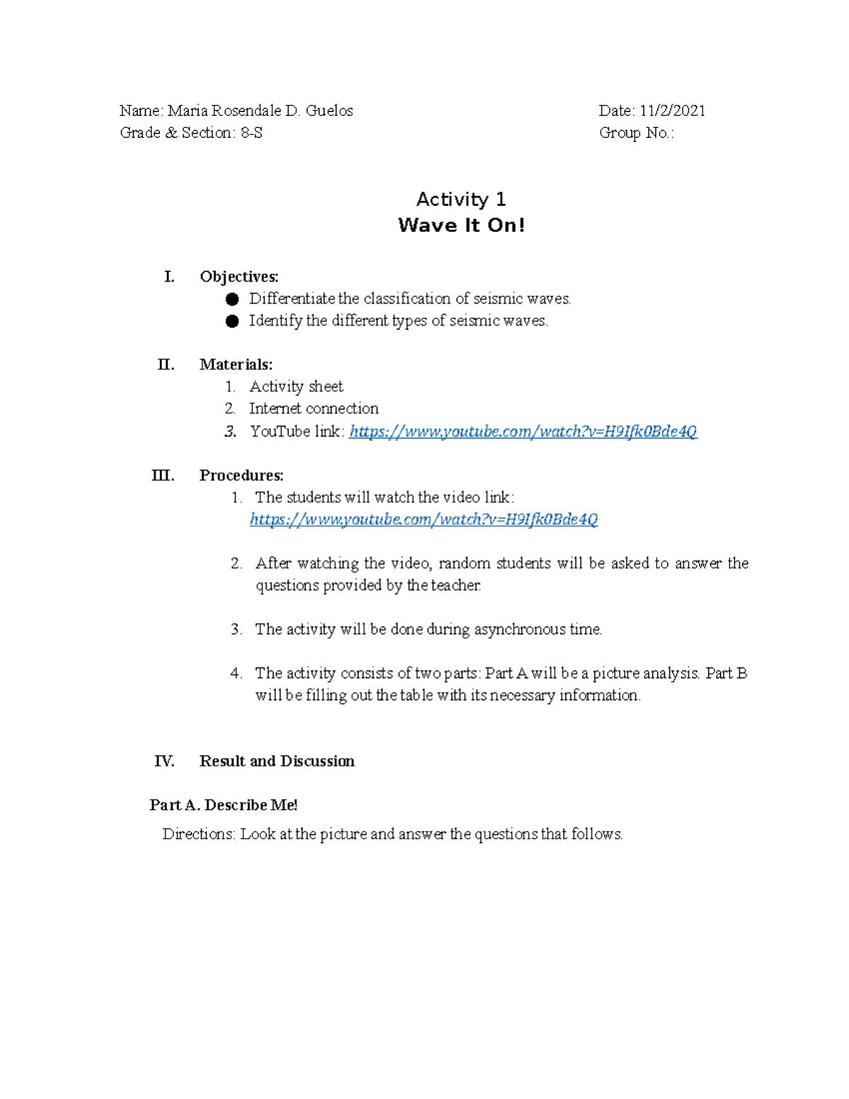 Activity Sheet in Science 8 Predicting Earthquakes bati kag nawng tae ...